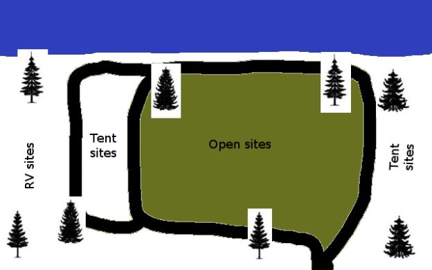 Campground Layout - Camp Maine